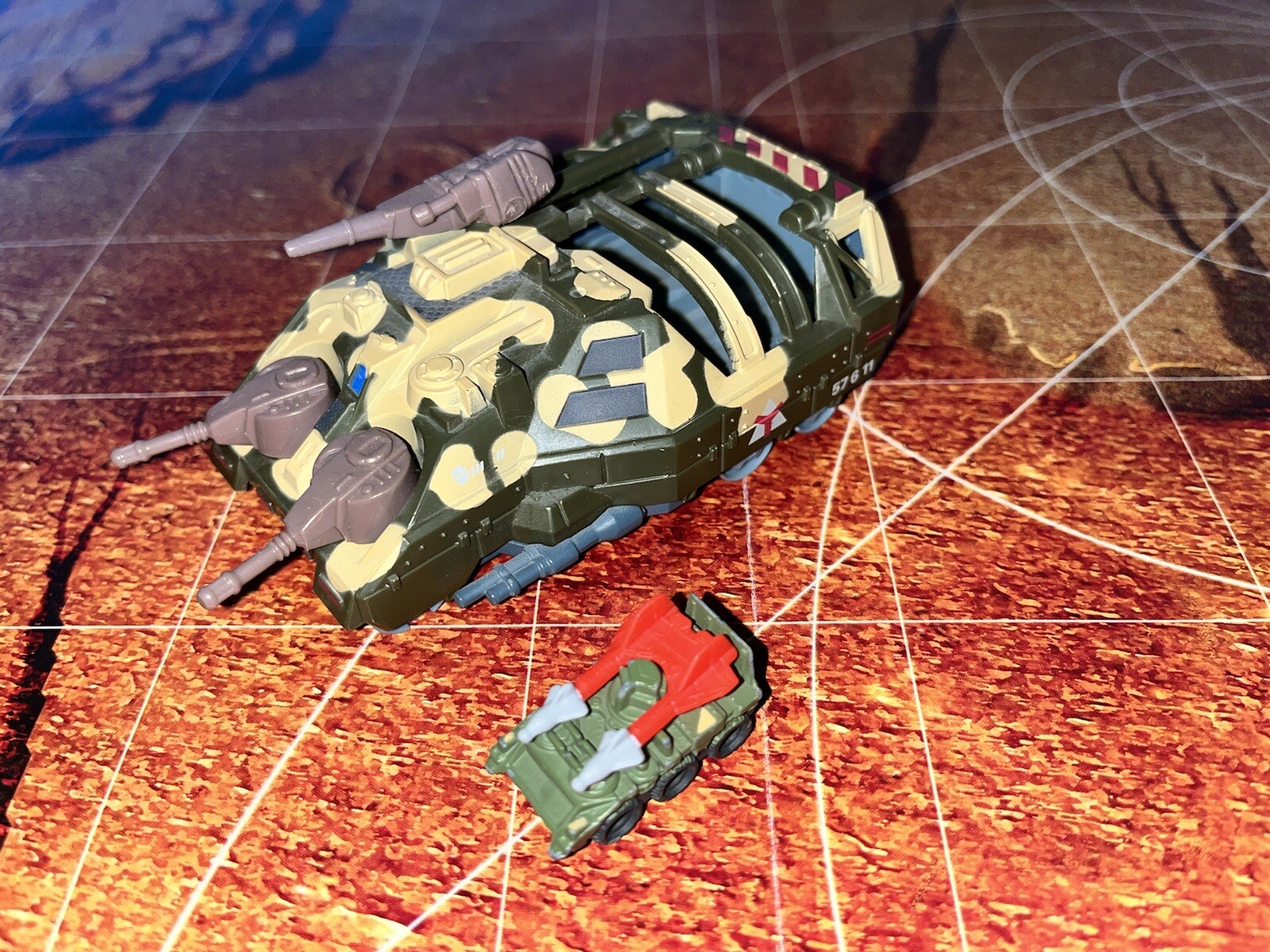 Micro Kenner Megaforce Tar-Traks Armored Tank Transport Triax Machines ...