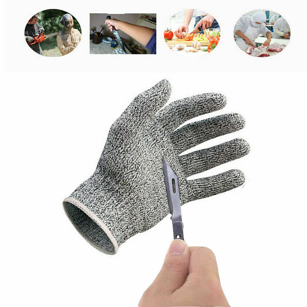Safety Cut Proof Stab Resistant Butcher Gloves Kitchen Level 5 ...