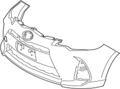 52119-52980 Toyota Cover, front bumper 5211952980, New Genuine OEM Part ...