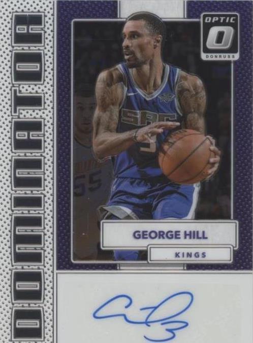 2017-18 Panini Donruss Optic - Dominator Signatures George Hill #12 /49 ...