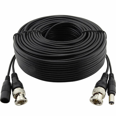 BNC DC CCTV Cable Video Camera DVR Data Power Extension Lead 5m 10m 20m ...