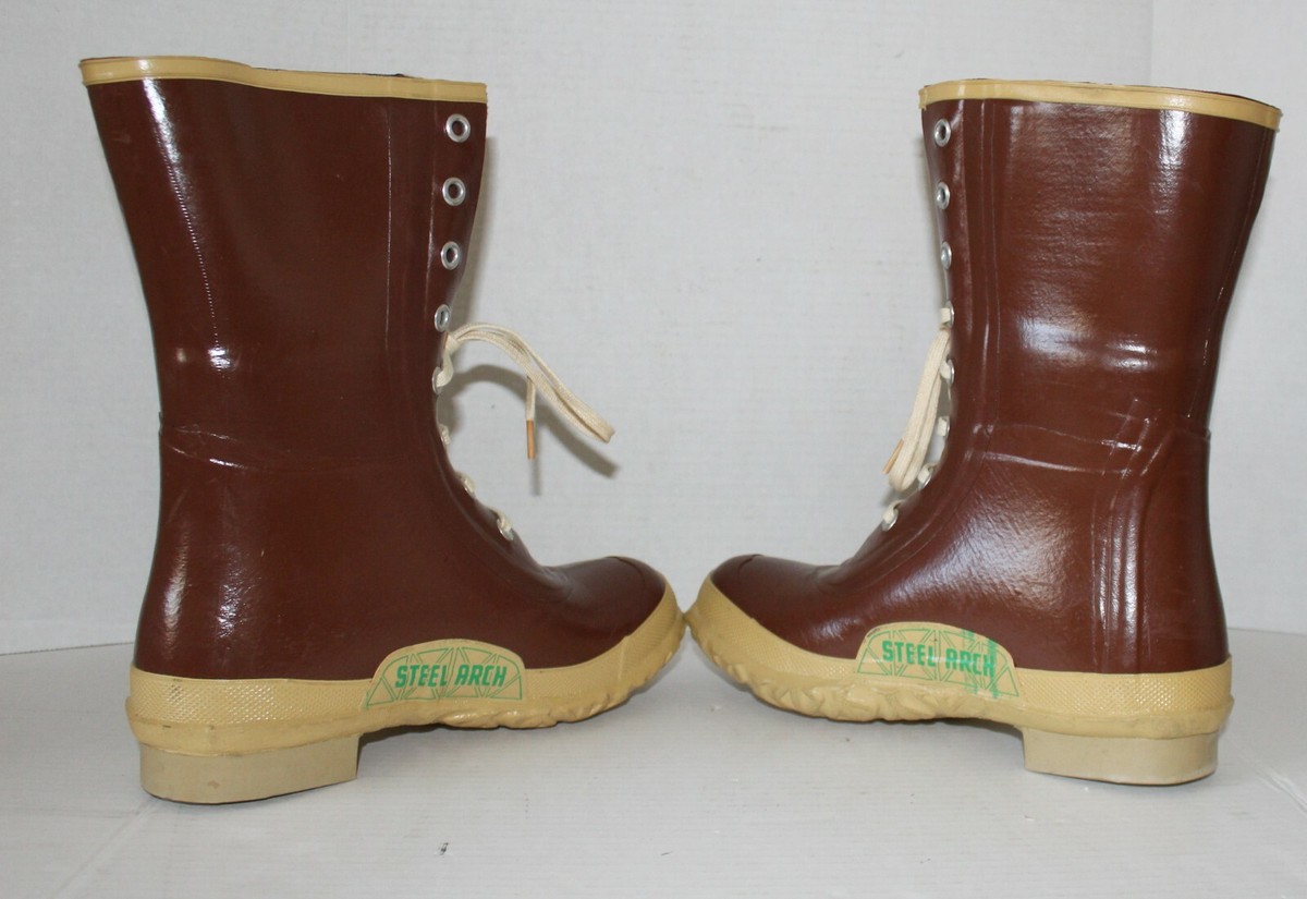 Lace Up Rubber Boots For Men