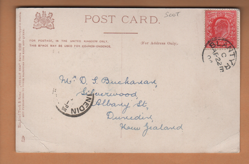 Blantyre, Scotland - Single Circle Postmark 1904 - Shetland PC | eBay UK