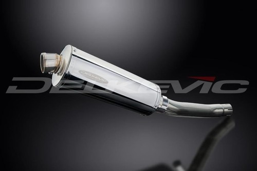 Delkevic 14” Stainless Oval Slip On Muffler - Suzuki GS500 E/F 1989 ...