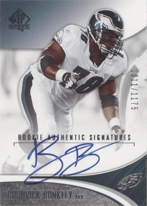 2006 SP Authentic - Rookie Authentic Signatures Brodrick Bunkley #187 / ...