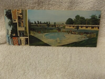 Vintage Oversize Postcard of EMBASSY MOTEL in Kingston, Ontario, Canada ...