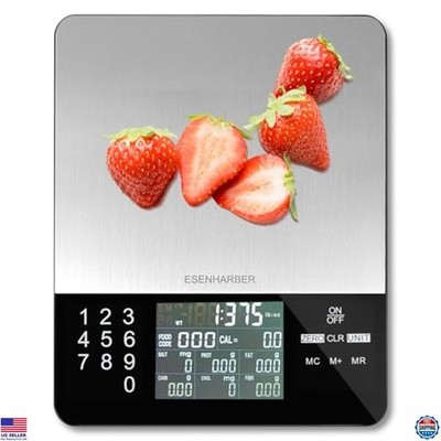 Food Scale with Nutritional Calculator, Calorie Scale, Kitchen Scales ...