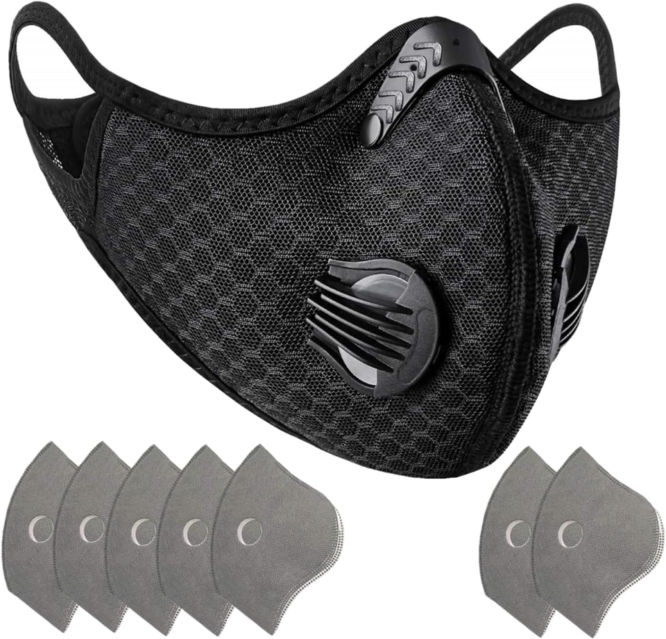 Loops Reusable Dust Face Mask with 7 Activated Carbon Filters ...