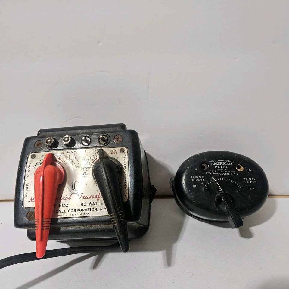 Lot 6 Vintage Model Train Transformer Lionel 1033 1034 Trainmaster ...