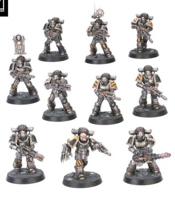 Warhammer 30k The Horus Heresy - Mk2 Veterans with Disintegrators x 10 ...