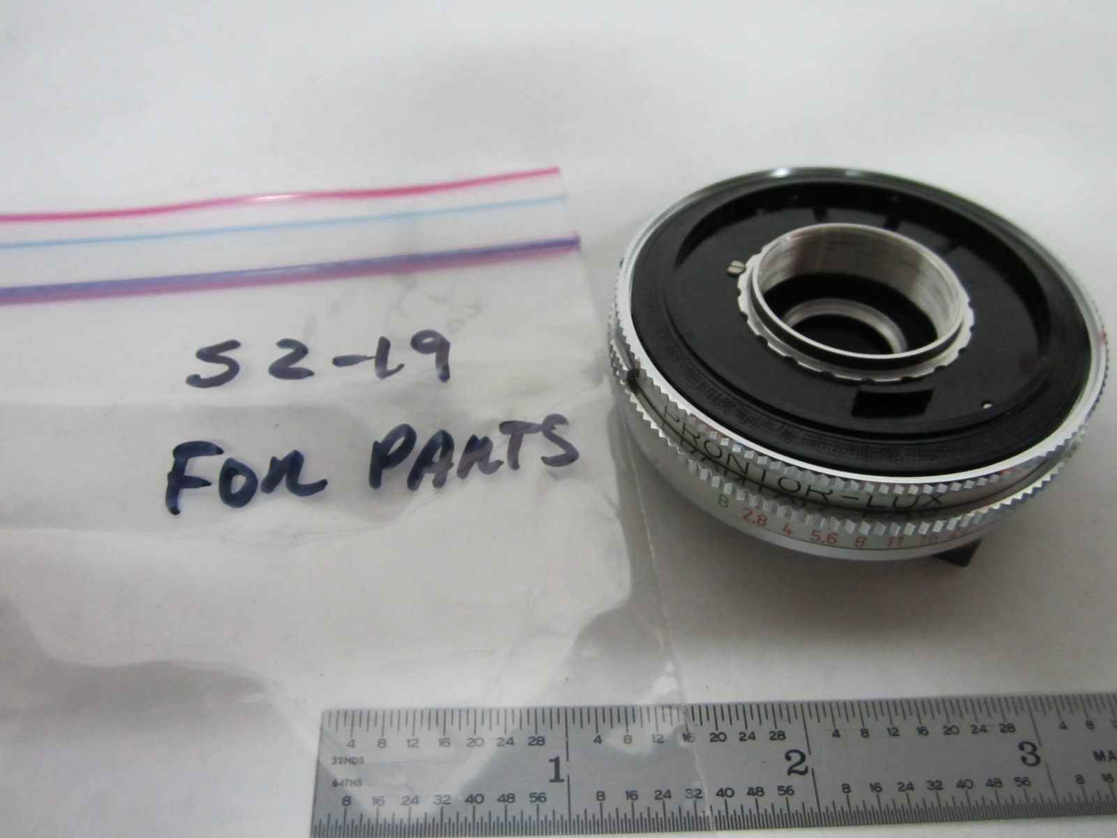 FOR PARTS MICROSCOPE PART PRONTOR LUX PRESS CAMERA SHUTTER AS IS BIN#S2 ...