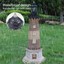 Solar Powered LED Rotating Lighthouse Night Light Outdoor Home Garden ...