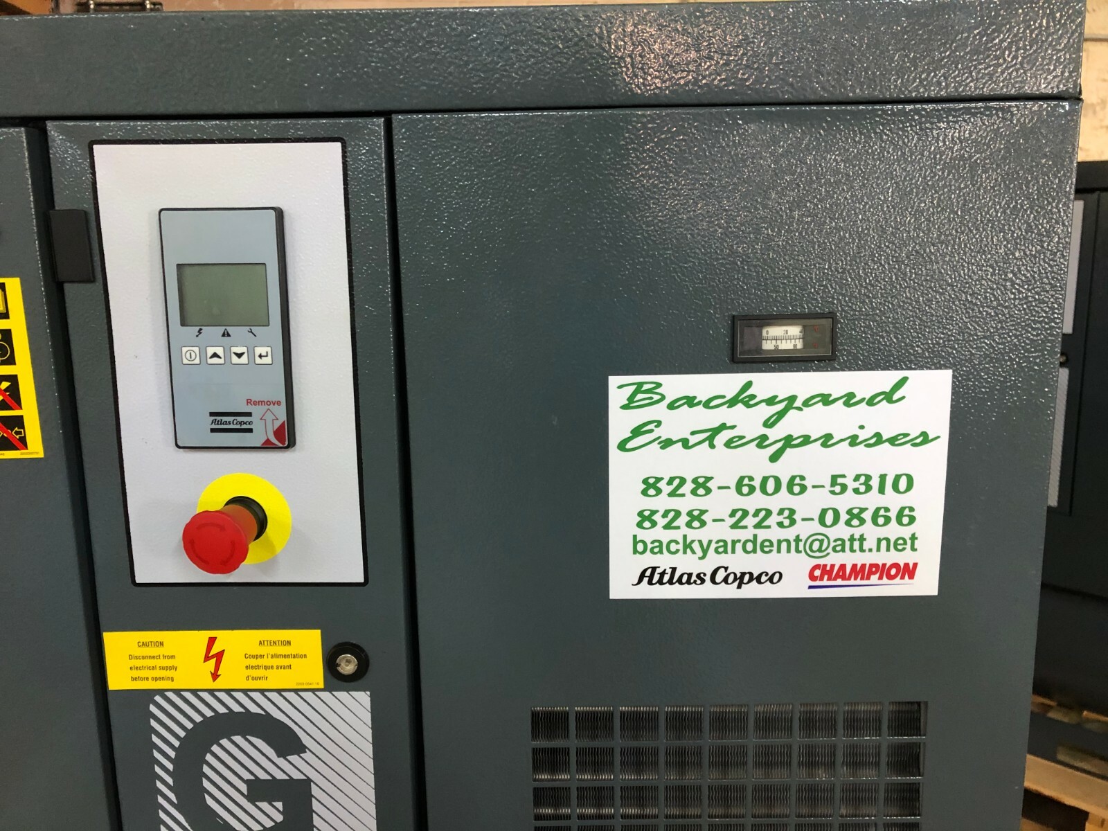 20 hp Atlas Copco G15FF rotary air compressor | eBay