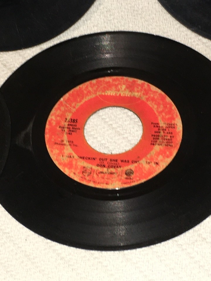 LOT OF 10 45 RPM VINYL SINGLE RECORDS NO SLEEVES | eBay