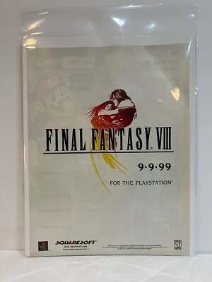 Final Fantasy VIII - Promotional Magazine Ad - Sony Playstation - PS1 ...