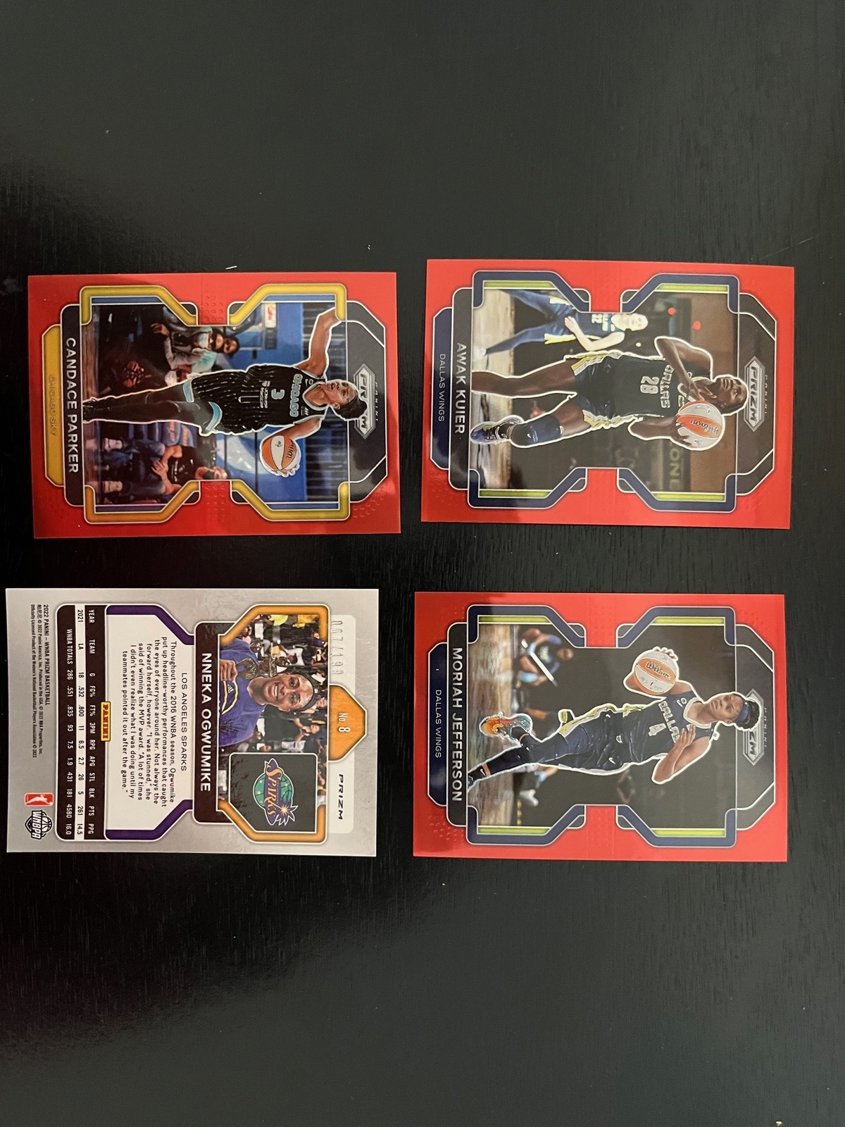 2022 Panini Prizm WNBA - Red Prizm #190 Queen Egbo /199 (RC) for sale ...