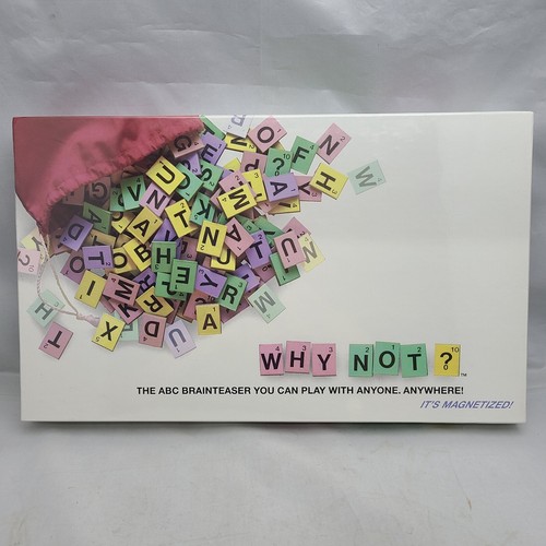 WHY NOT? ABC Brainteaser Game, Magnetized Pieces. Award Winning ...