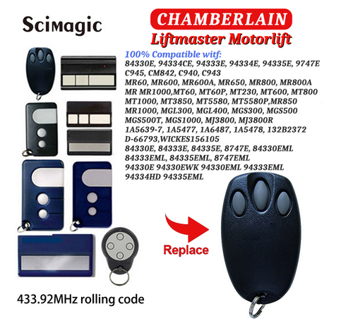 Liftmaster Remote Control Key Fob Garage Door Opener 94330E 94335 ...
