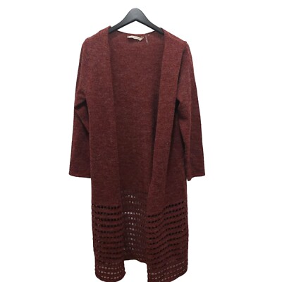 Soft Surroundings Long Knit Open Front Duster Sweater Size M L | eBay