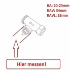 ⭐️ 💯% 🔝 1 x Adapter RAV 34mm Danfoss auf Thermostat M30x1,5mm Fritz ...