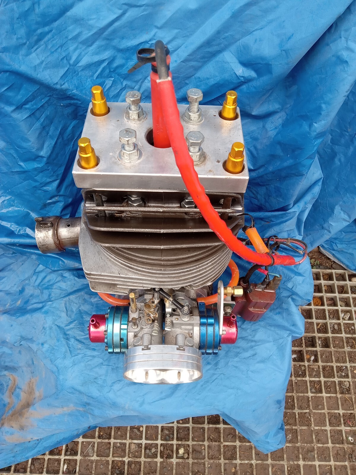 U.A.S. 125cc Komet Plate Motor 2 Cycle Kart Racing Engine | Kart Engine