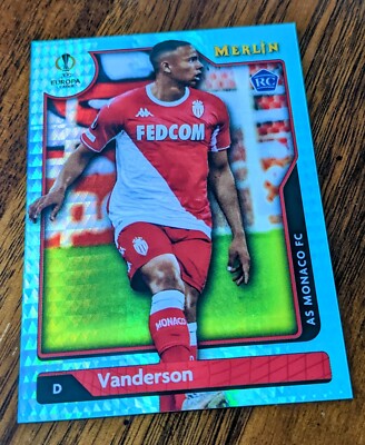 Vanderson 2021-22 Topps Merlin Chrome UEFA #61 Aqua Prism Refractor RC ...