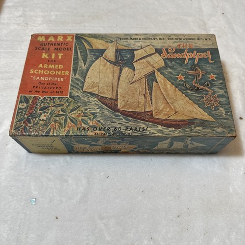 MARX THE SANDPIPER WAR OF 1812 VINTAGE 1950's MODEL KIT | eBay