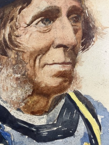 Old Watercolor Signed Depicting A Breton Man In Traditional Costume | eBay