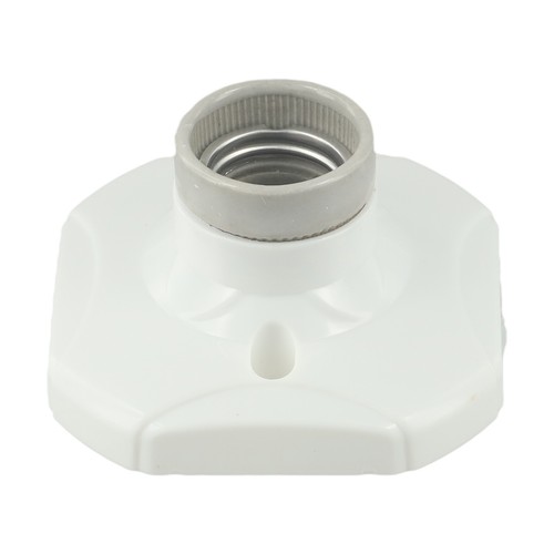 E27 Heat Light Bulb Lamp Socket Holder Porcelain Straight Glazed ...