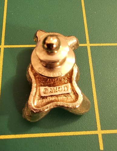 AVON Teddy Bear Birthstone Heart lapel Pin Gold tone vintage | eBay