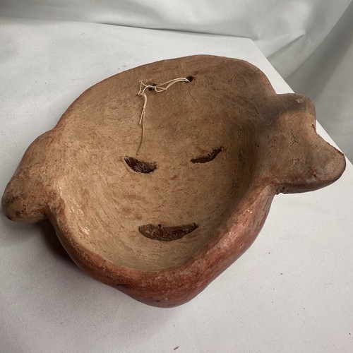 Antique Handcrafted Aztec Mayan Inca Tribal Face Mask Terracotta Clay ...