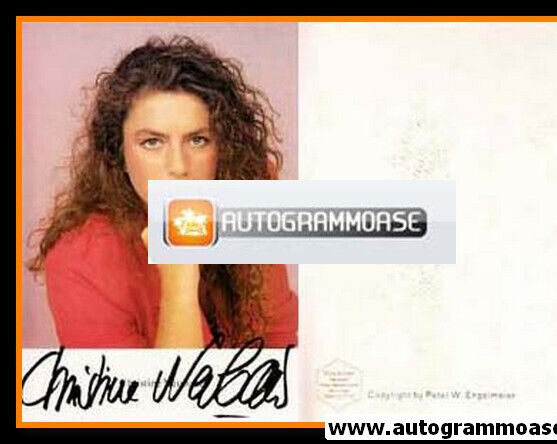 Autografo Attore | Christine NEUBAUER | Anni '90 (Ritratto Colore ...