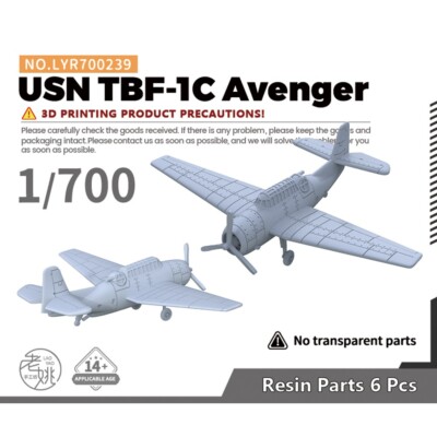 1/700 Military Model Kit USN TBF-1C Avenger | eBay