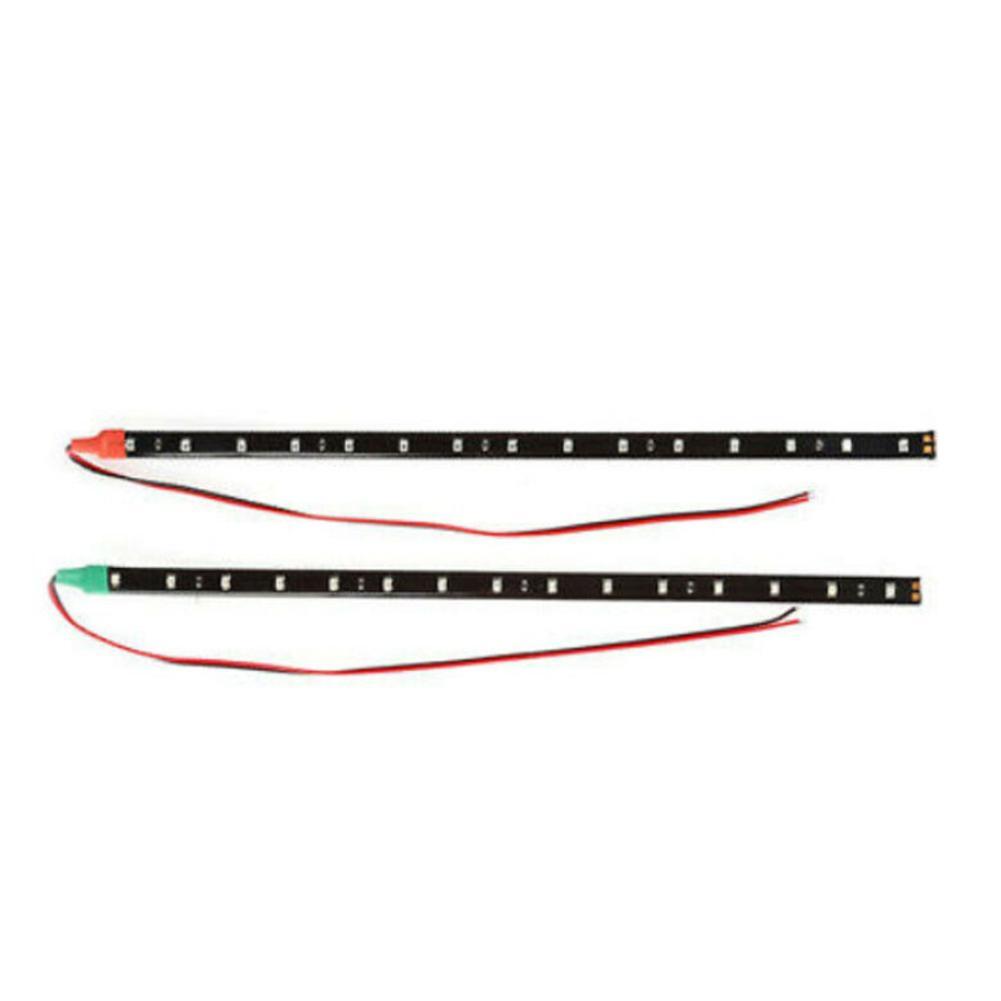 2Pack 12in Flexible Red&Green Car LED Light Strip 3528 SMD Waterproof ...