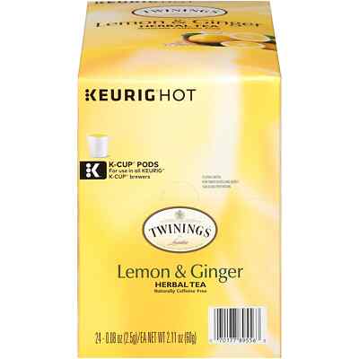 Twinings Lemon & Ginger Herbal Tea Single Serve Keurig K-Cup Pods 24 | eBay