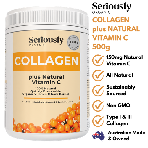 SERIOUSLY ORGANIC COLLAGEN + NATURAL ORGANIC VITAMIN C NO FILLERS ...