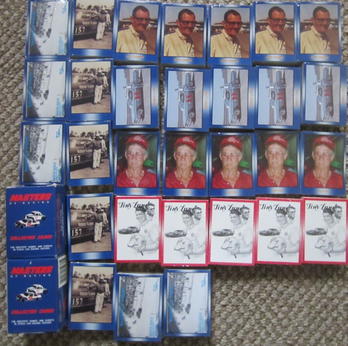 NASCAR card Lot sealed packs TG Masters of Racing 1990's 32 PACKS 1700 ...