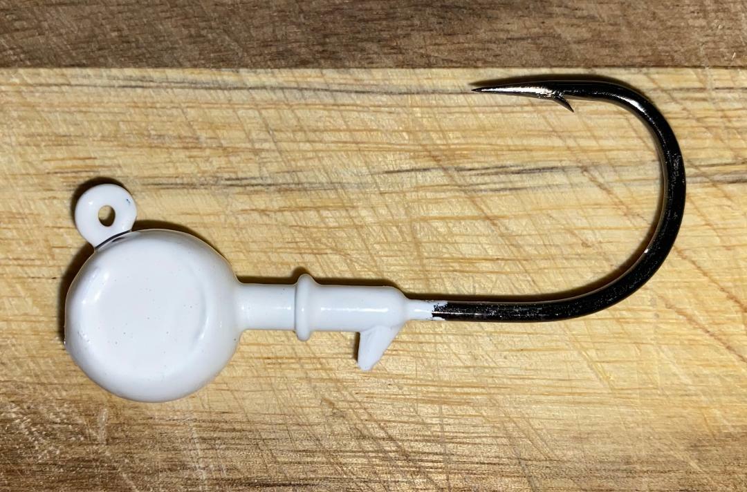 10 Flounder Fluke Round Jig Heads COLOR CHOICE 3/4oz-3oz BIG EYE ...
