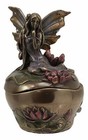 Beautiful Fairy Fae Trinket Jewelry Box Wishing Upon A Star Figurine ...