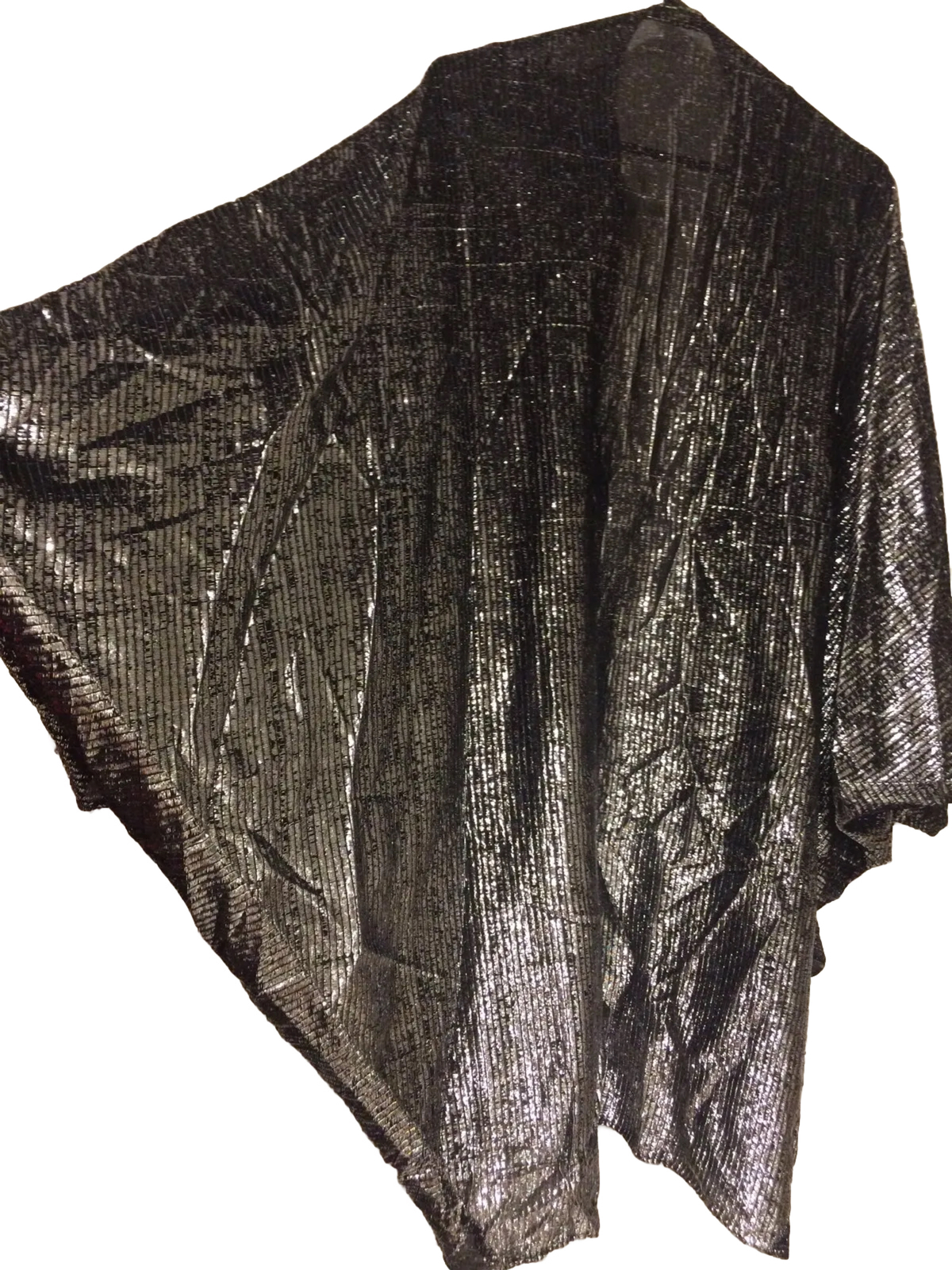 ️Vintage Metallic Disco Batwing Cocoon Rocker Jacket… - Gem
