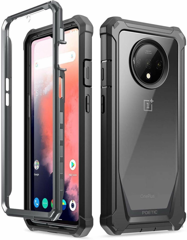 For OnePlus 7T Pro / 7 Pro / 7T Case Clear Back Shockproof Cover 360 ...
