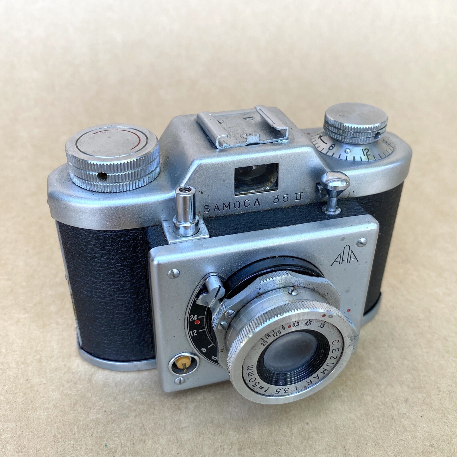 Samoca 35 II Vintage Film Camera W/ C.EZUMAR 50mm 1:3.5 & Leather Case ...