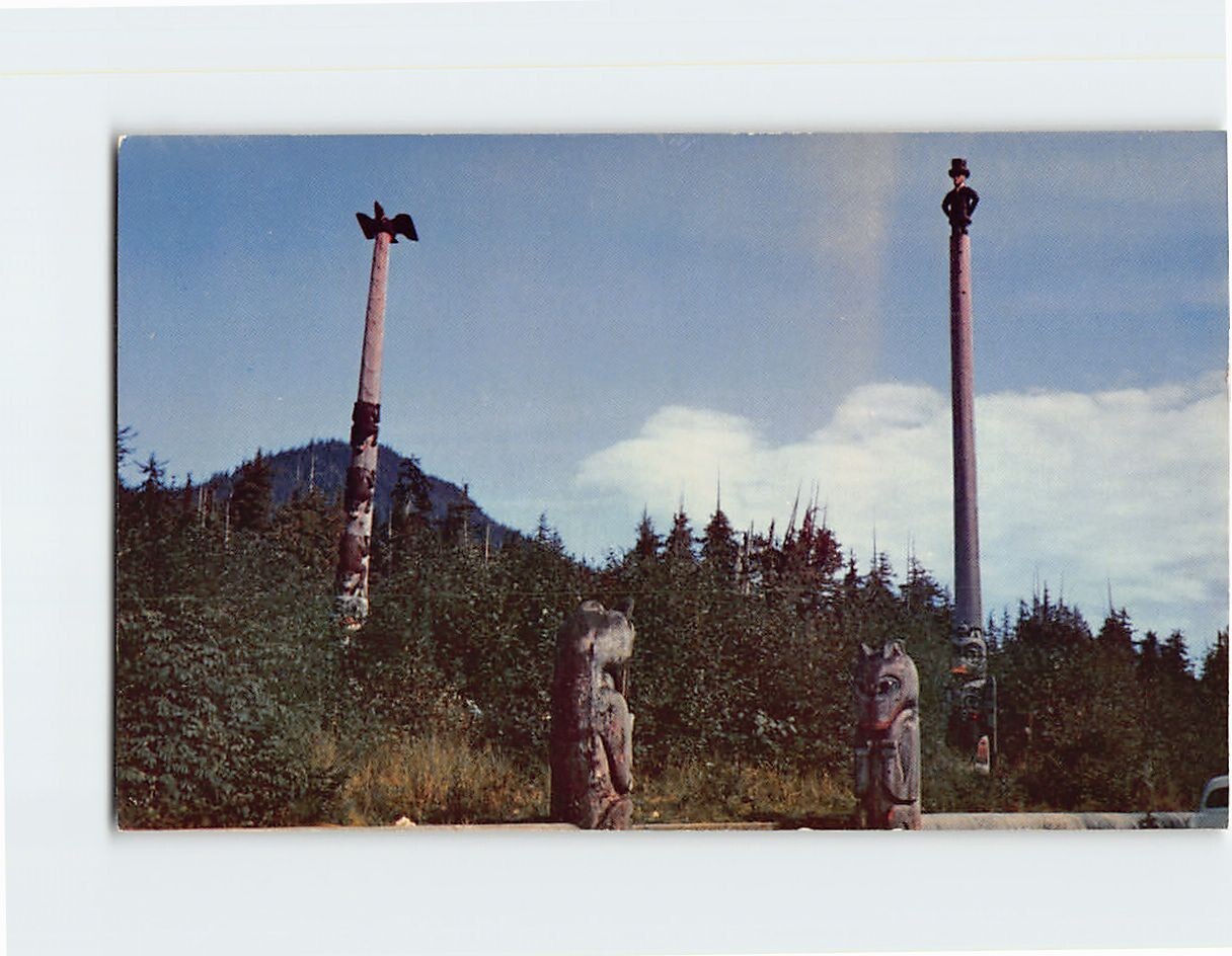 Postcard Abraham Lincoln Totem Pole, Alaska | eBay