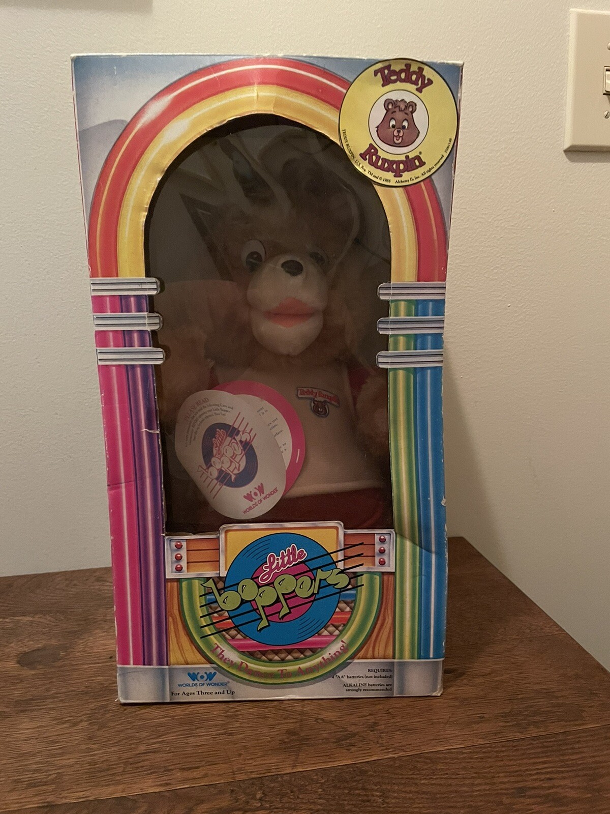 Teddy Ruxpin Little Boppers 13" Bear Plush Doll With Box And Tags Does ...