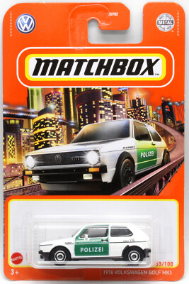 2021 Matchbox #33/100 White/Green 1976 Volkswagen Golf/Rabbit Mk1 ...