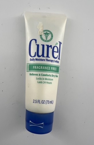 Curel Daily Moisture Therapy Lotion 2.5oz Fragrance Free Travel Sample 50% Full | eBay