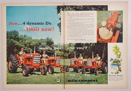 1960 Print Ad Allis-Chalmers Dynamic D Model Tractors 4 Models Milwaukee,WI | eBay