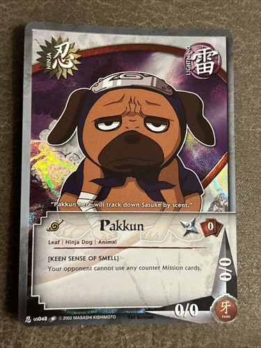 Pakkun Ccg Naruto Wavy Foil 1st Edition #048 Nm | eBay