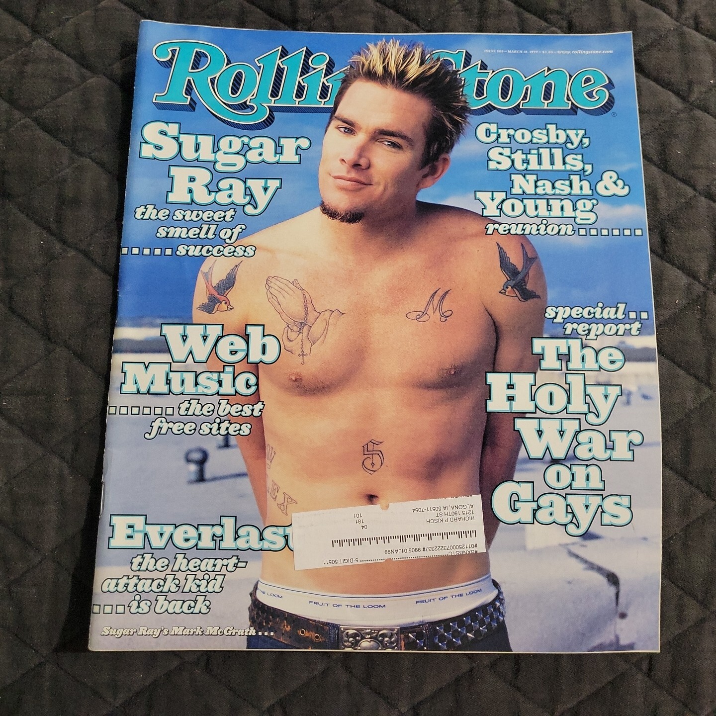 Rolling Stone Magazine Issue #808 March 18, 1999 Mark McGrath Sugar Ray ...