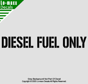 Diesel fuel Only Military Stencil Font Superior High Quality Die Cut ...